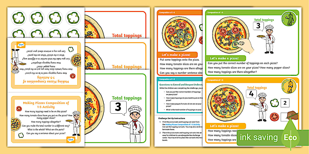 👉 Composition of 1-5 Chilli Challenges: Making Pizzas | Twinkl