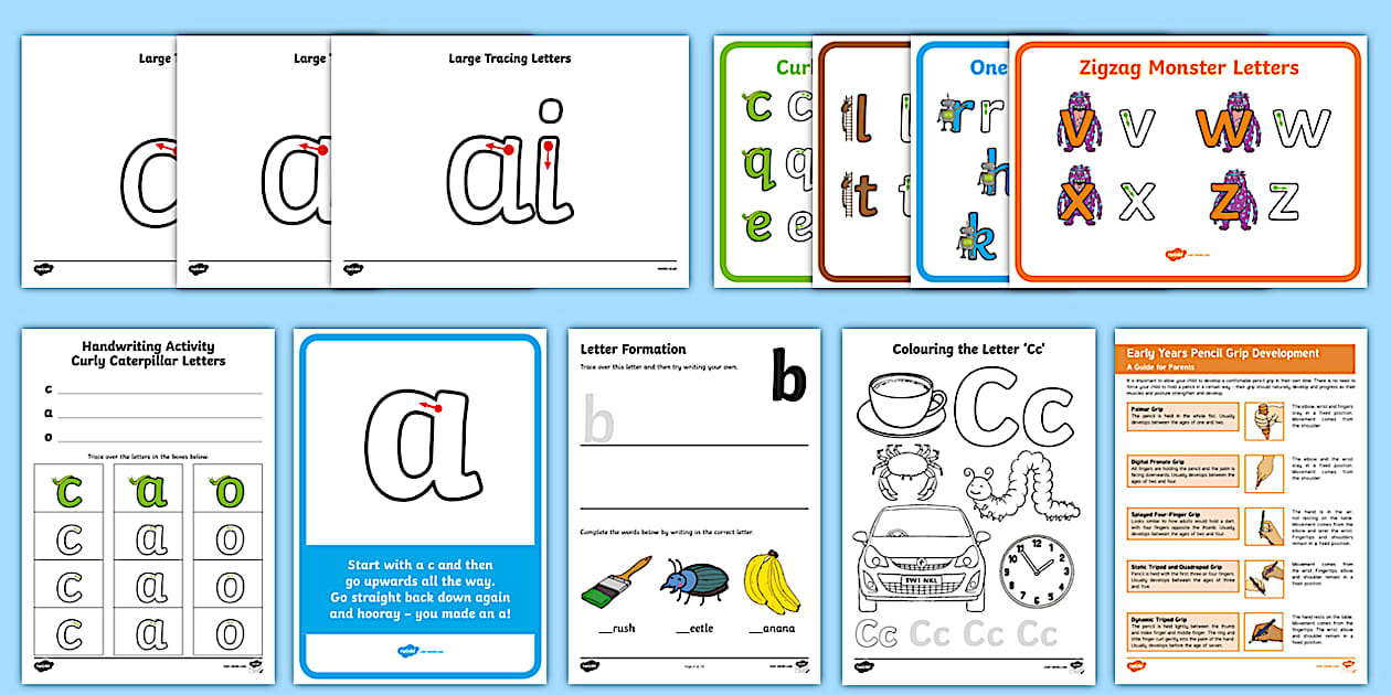 Letter Formation at Home - Printable Parents Resource Pack