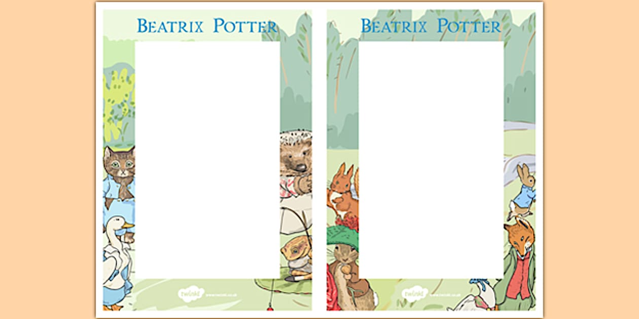 Beatrix Potter Editable Note (Teacher-Made) - Twinkl