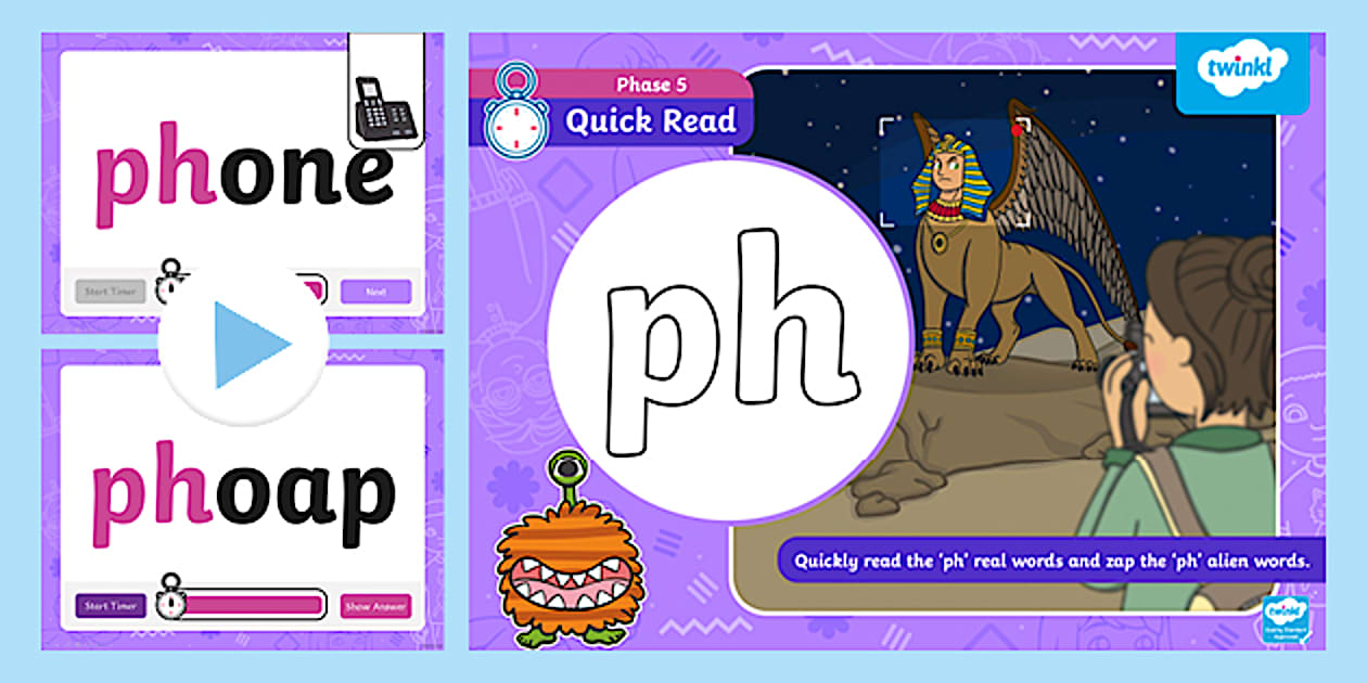 ‘ph’ Phonics PowerPoint – Phase 5 Phonics - Twinkl