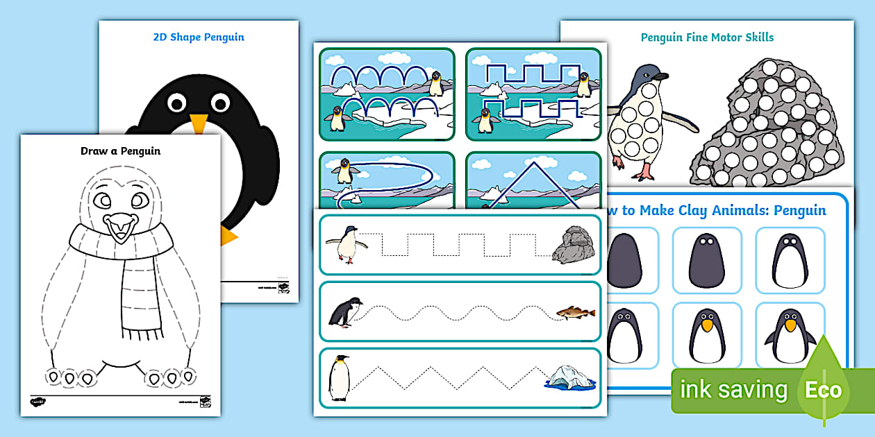 Penguin Fine Motor Activities | EYFS | Penguin Awareness Day