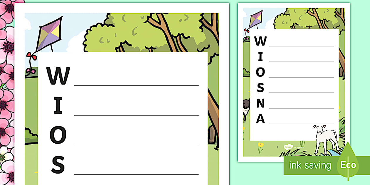 Wierszyk o wiośnie (teacher made) - Twinkl