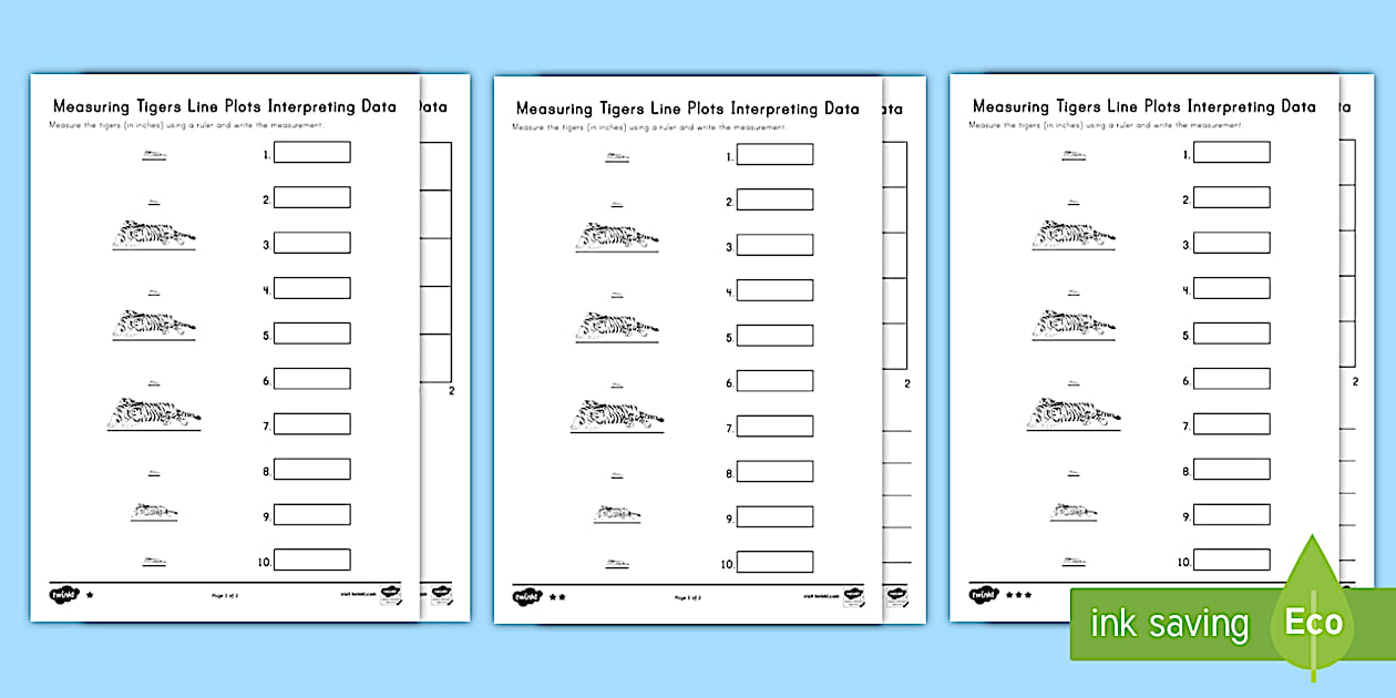 Printable Measuring Tigers Activity for Kids | Twinkl USA