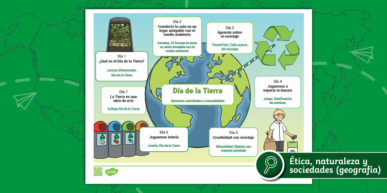 Día de la Tierra - actividades para cada día - Twinkl