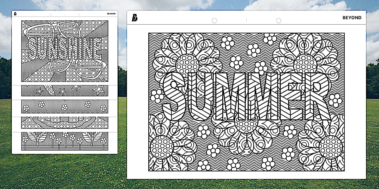 Summer Mindfulness Colouring KS3/KS4 | Beyond (teacher made)