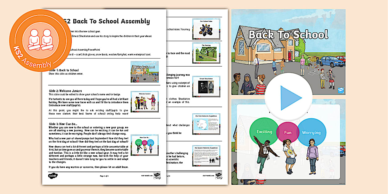 KS2 Back To School Assembly Pack (teacher made) - Twinkl
