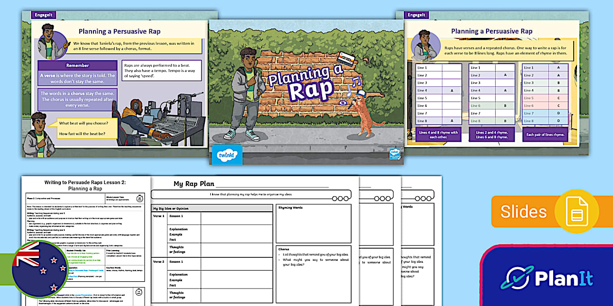 Phase 2 Writing to Persuade Raps Lesson 2: Planning a Rap