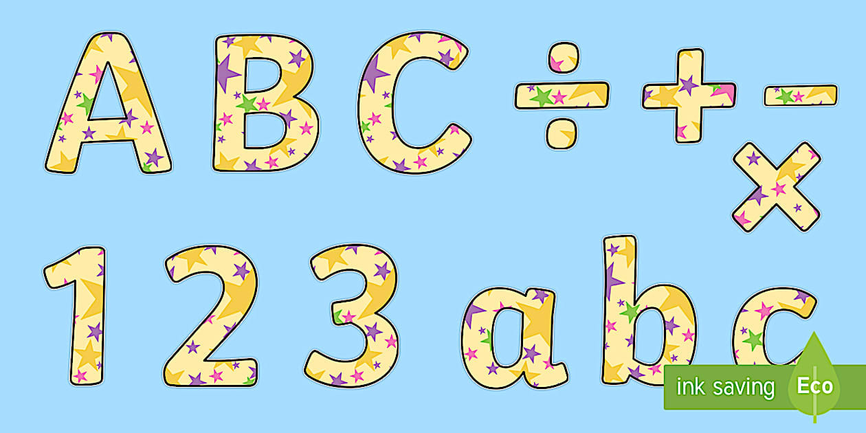 Cursive Star of the Week Lowercase Display Lettering