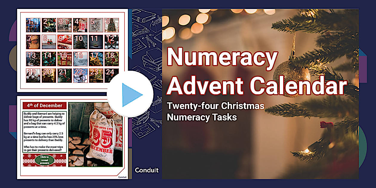 Numeracy and Mathematics Advent Calendar (teacher made)