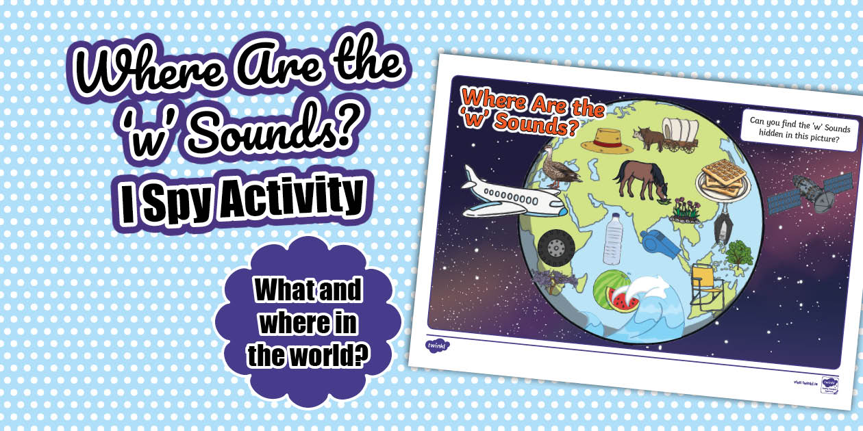 Where Are the 'w' Sounds? I Spy Activity