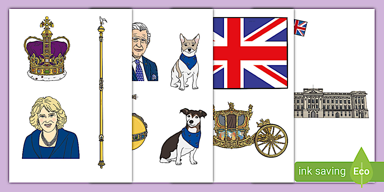 King Charles III Coronation Display EYFS Cut-Outs | Twinkl