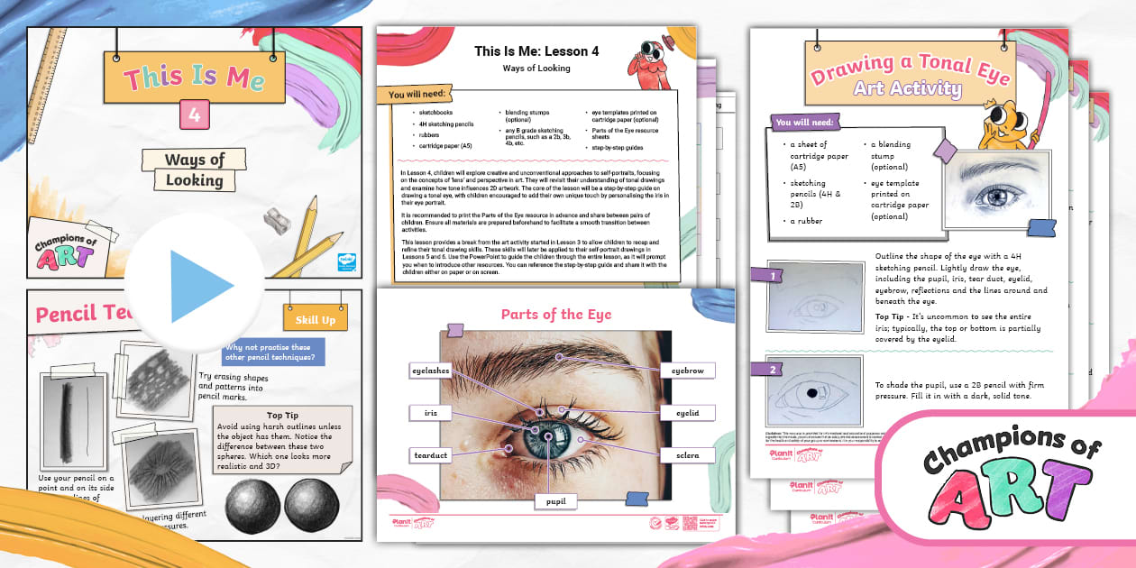 Champions of Art: UKS2 This Is Me - Lesson 4 - Twinkl