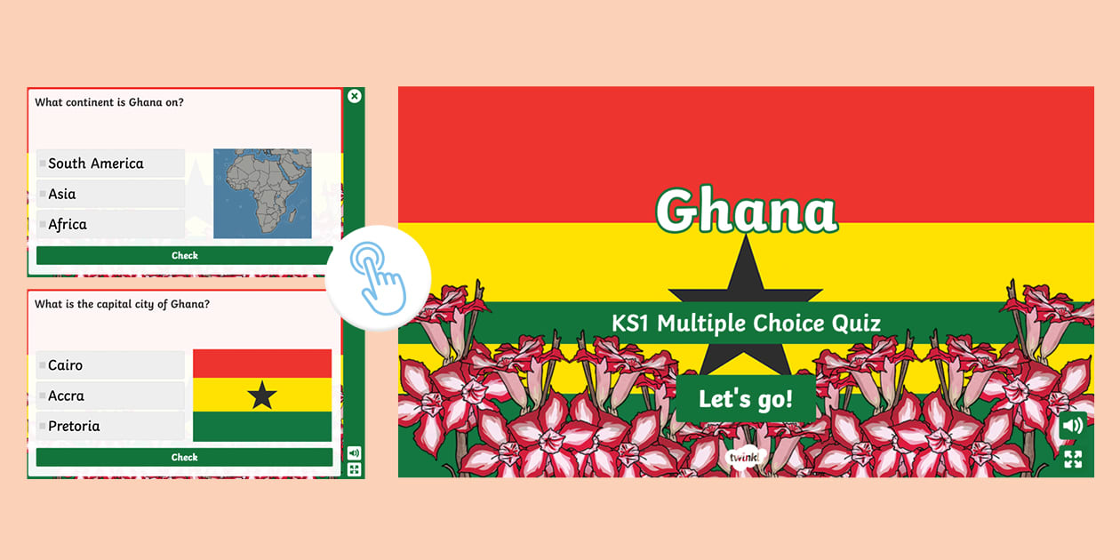 KS1 Ghana Interactive Quiz - Geography - Africa