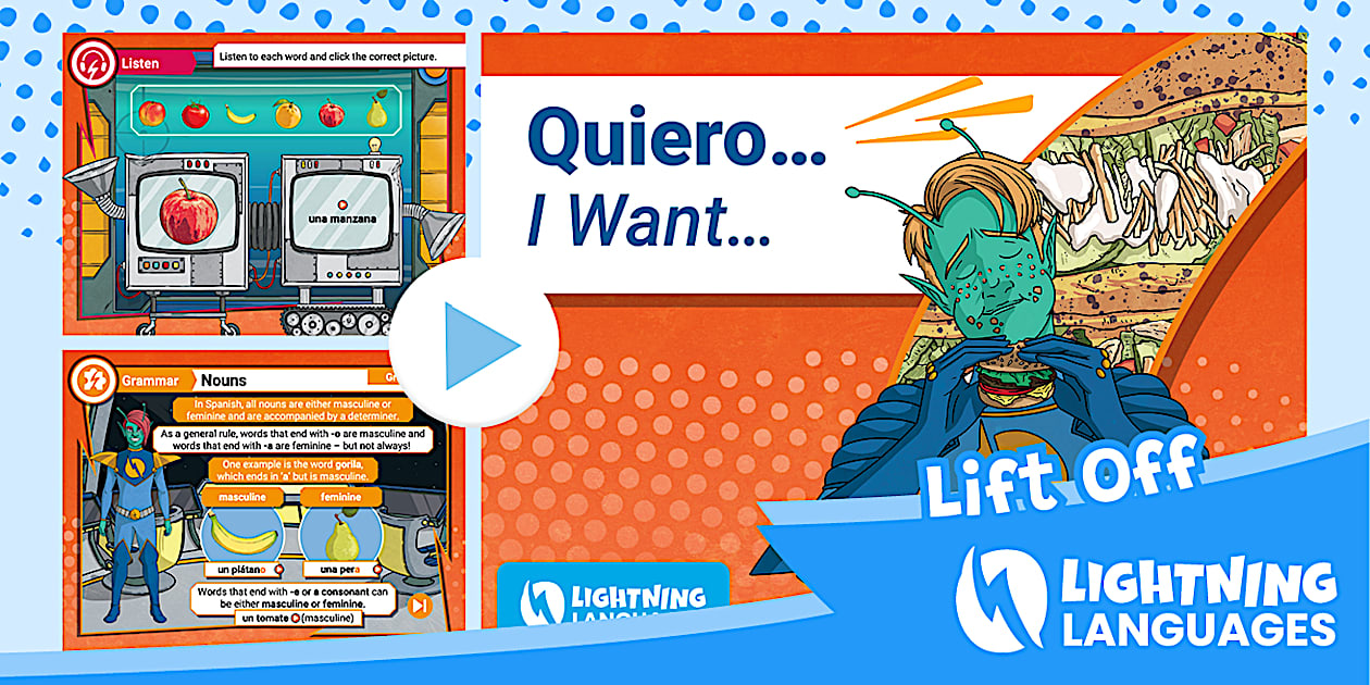 👉 Lightning Languages | Spanish Food PowerPoint 1- Twinkl