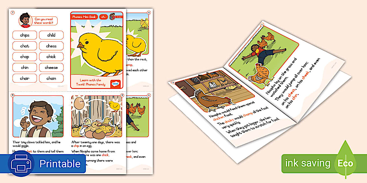 Grade 1 Mini Book ch- (teacher made) - Twinkl