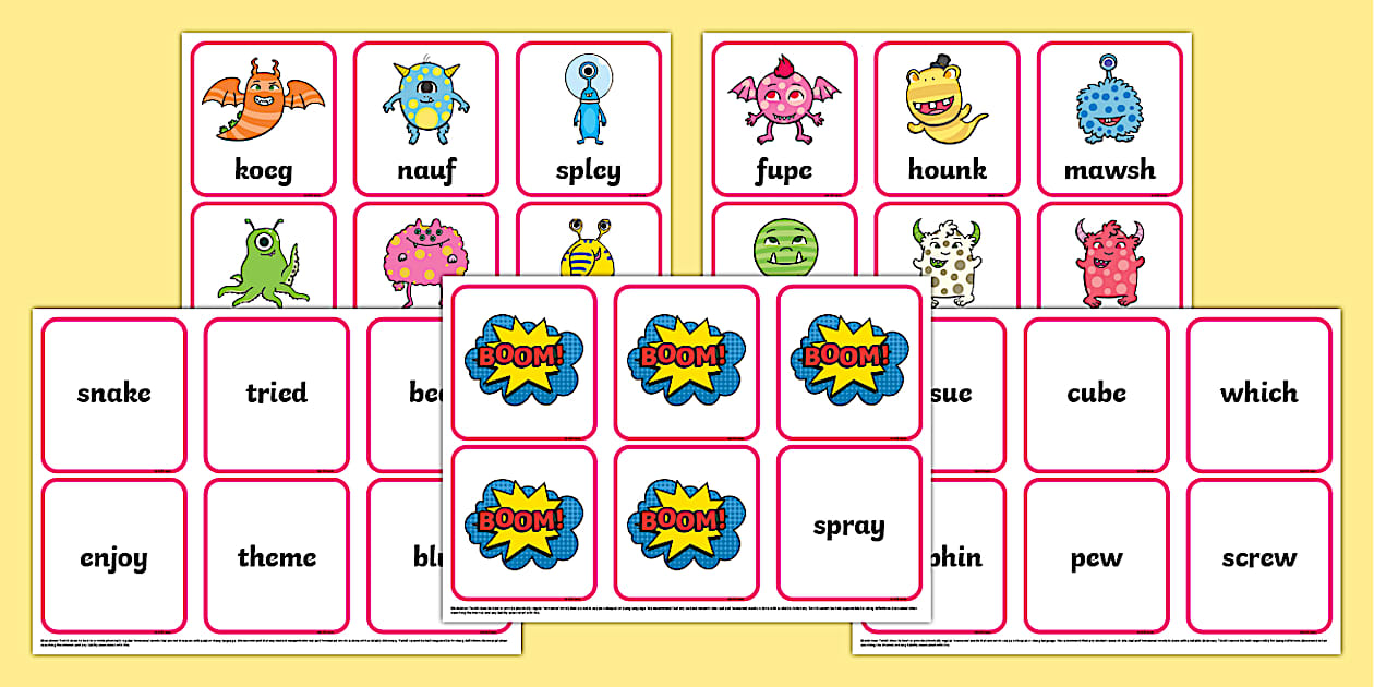 Phase 5 Blending Game Phonics Boom KS1 Phonics Screening Check