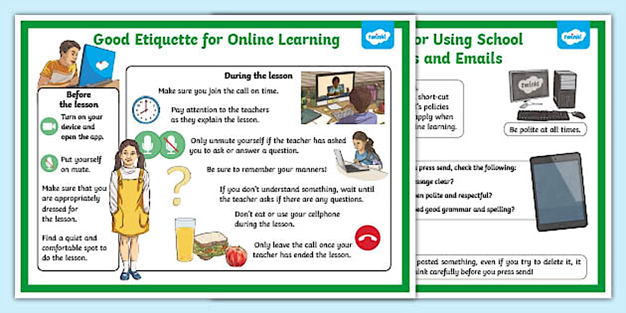 Online Learning Rules (teacher made) - Twinkl