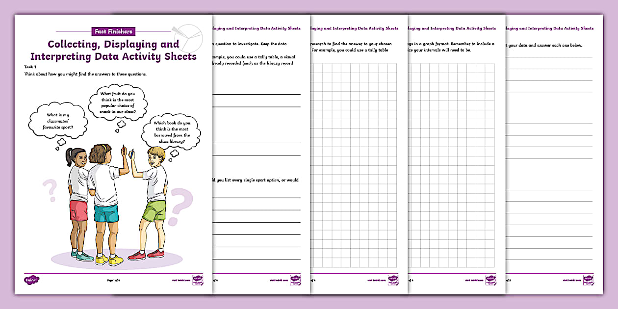 Fast Finishers Collecting and Interpreting Data Activity