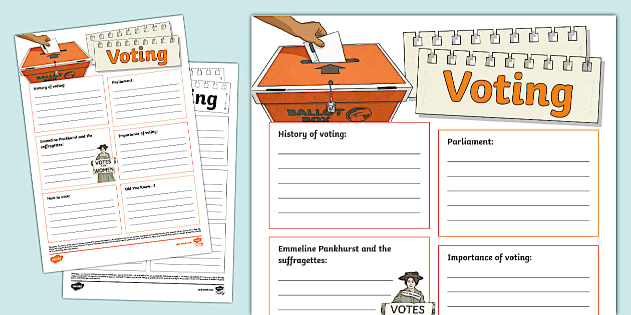 Voting Fact File Template (teacher made) - Twinkl
