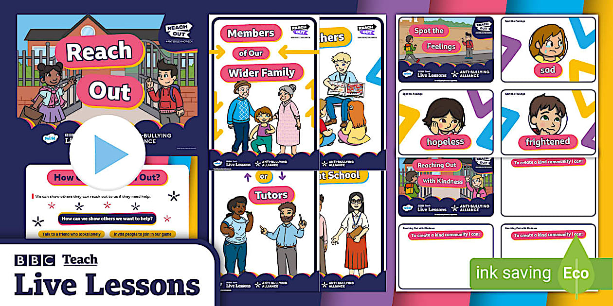 Anti-Bullying Week Reach Out BBC Live Lesson 5-7 Pack