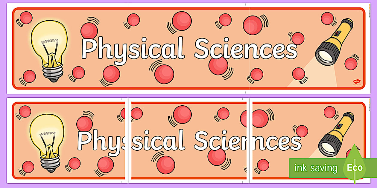 SA Physical Sciences Display Banner (Lehrer gemacht)