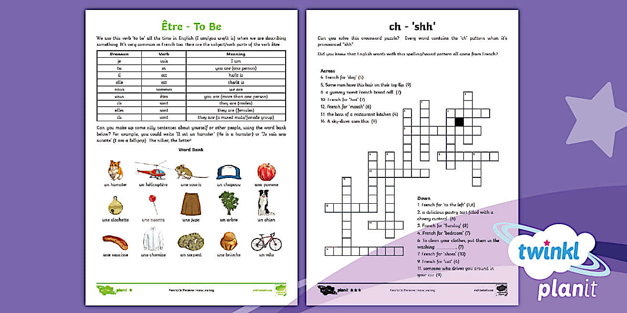 French: On the Move Year 4 Home Learning Tasks - Twinkl