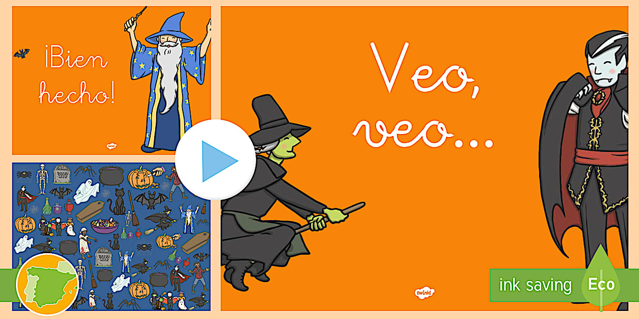 Actividad en grupo: Juego veo, veo…¡versión Halloween!