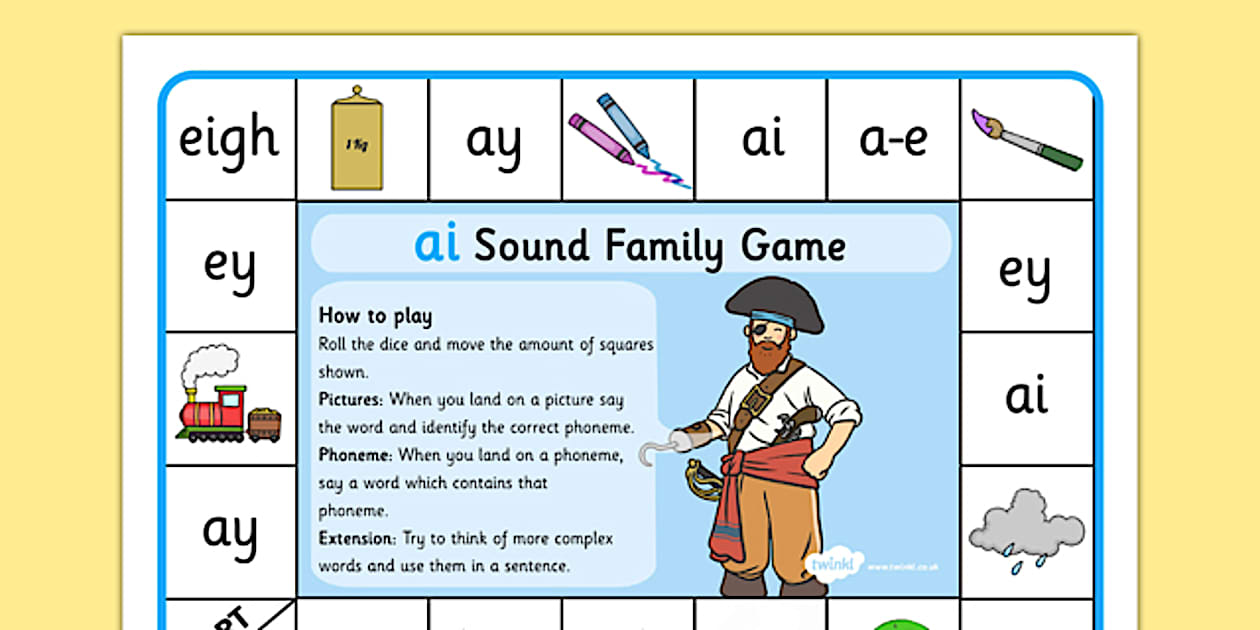 Editable ai Sound Family Game (teacher made) - Twinkl