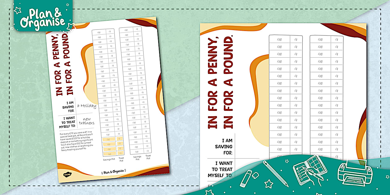In for a Penny, In for a Pound | Savings Tracker | Financial Planning