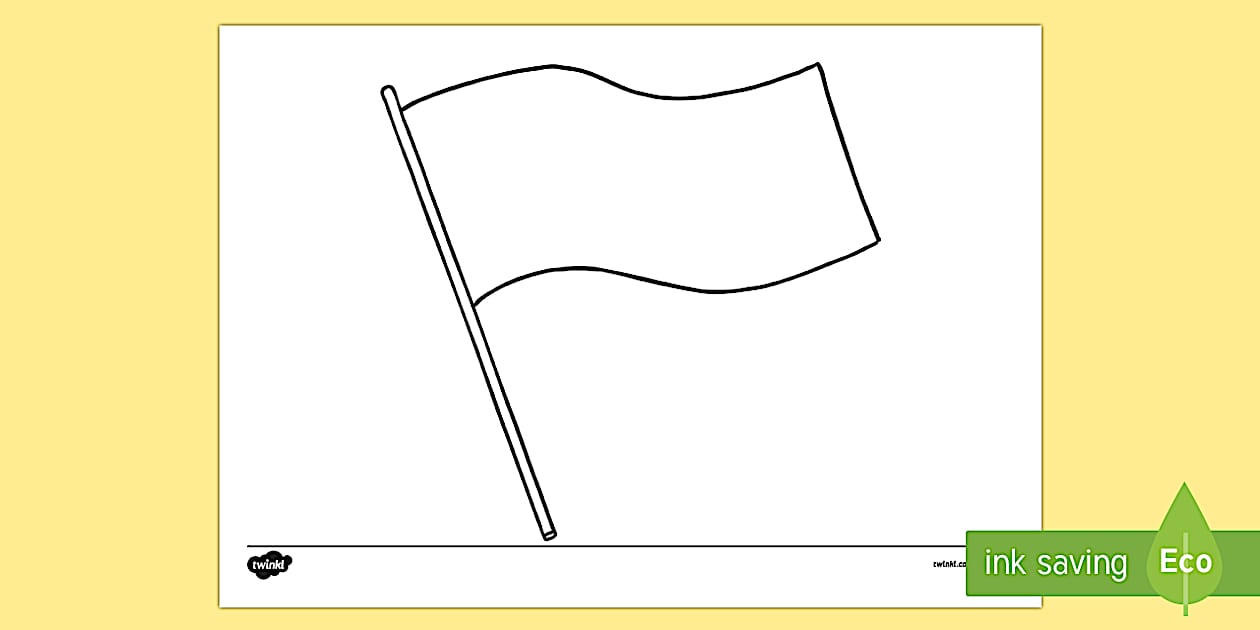 Blank Flag Template - Teaching Resources (Teacher-Made)