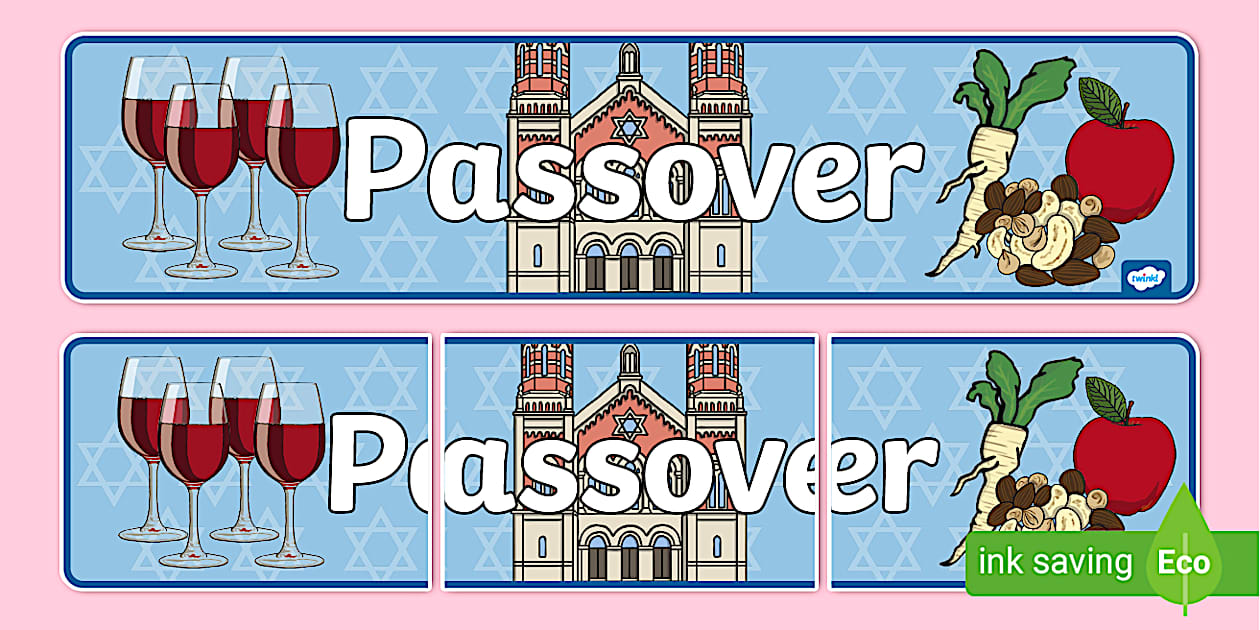 Passover Display Banner (teacher made) - Twinkl