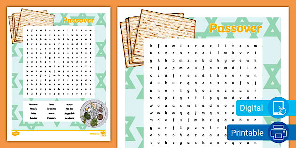Passover Word Search | Educational Resources | Twinkl USA