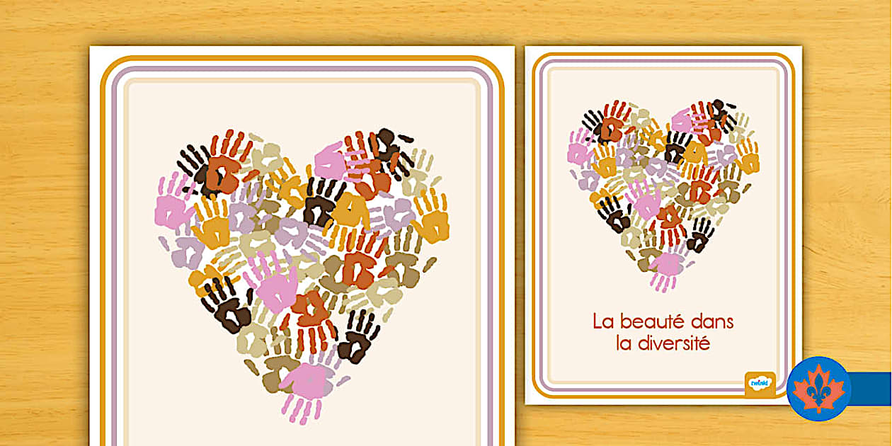 Beauty in Diversity Inspirational Poster French - Twinkl