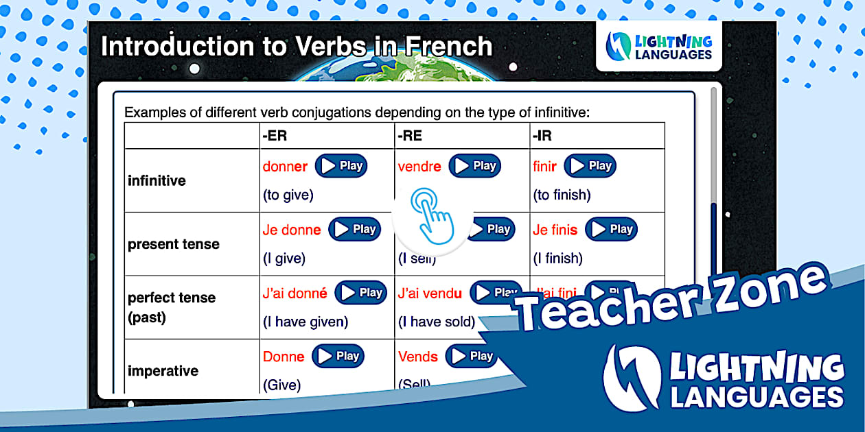 👉 Lightning Languages | French | Go Guide | Intro to Verbs