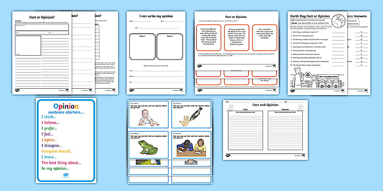 Fact or Opinion Worksheet Pack | Twinkl Resources - Twinkl