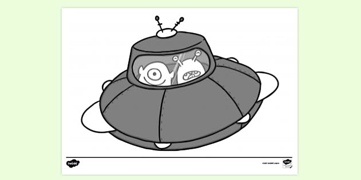 UFO Colouring Sheets | World UFO Day (Hecho por educadores)