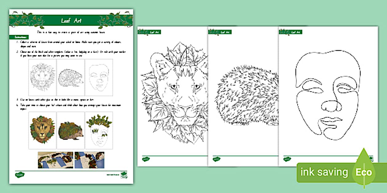 Autumn Leaf Art (teacher made) - Twinkl