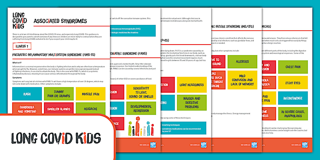 FREE! - Long Covid Kids: Associated Syndromes (teacher made)