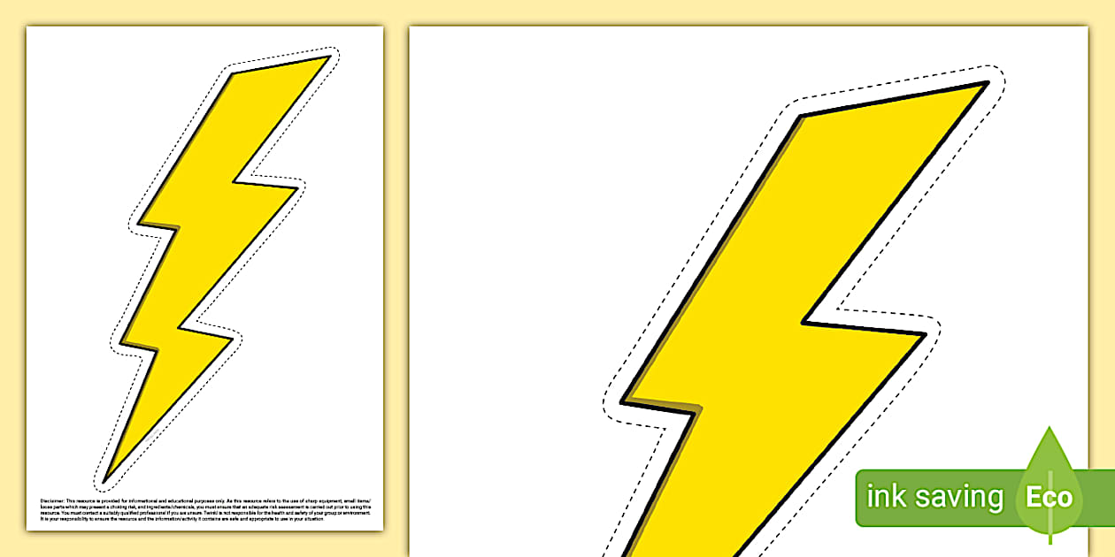 😊 Electricity Emoji Cut-Out