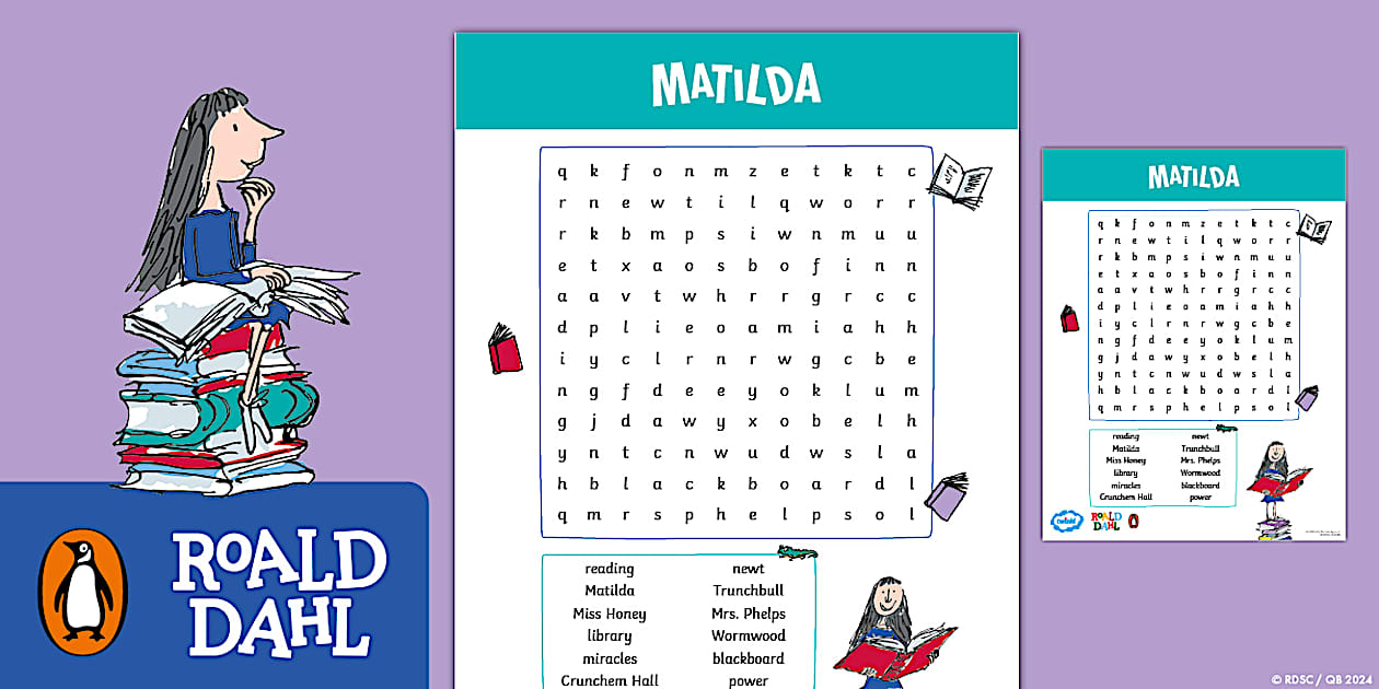 FREE Matilda: Word Search