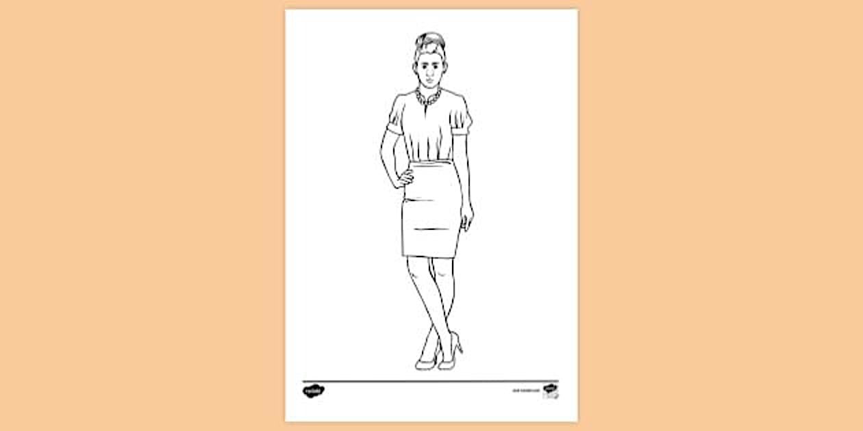 Mrs Lyons Colouring | Colouring Sheet