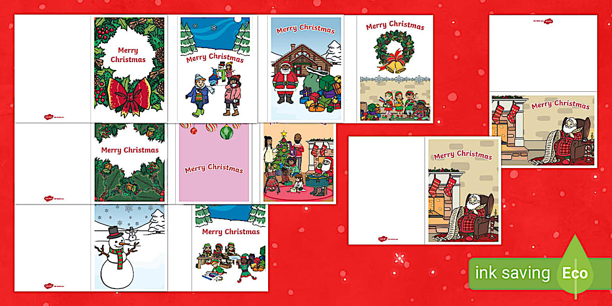 Christmas Card Templates | Classroom Resources - Twinkl