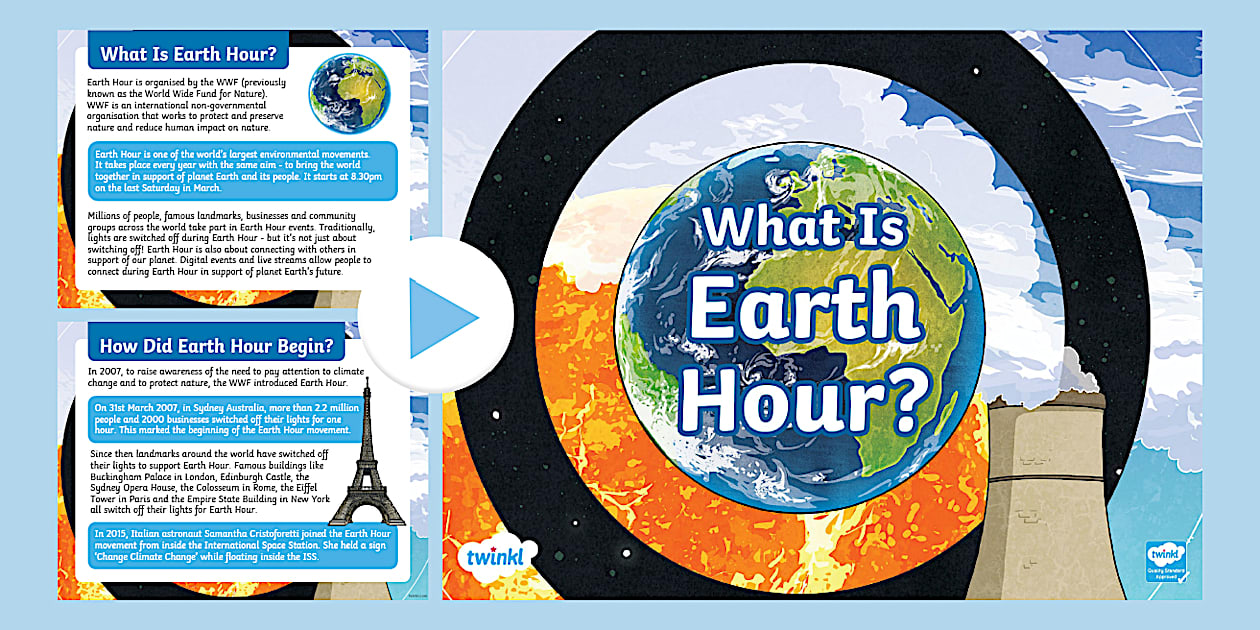 What Is Earth Hour? PowerPoint (teacher made) - Twinkl