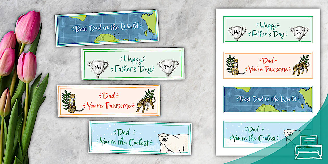 Father's Day Bookmarks
