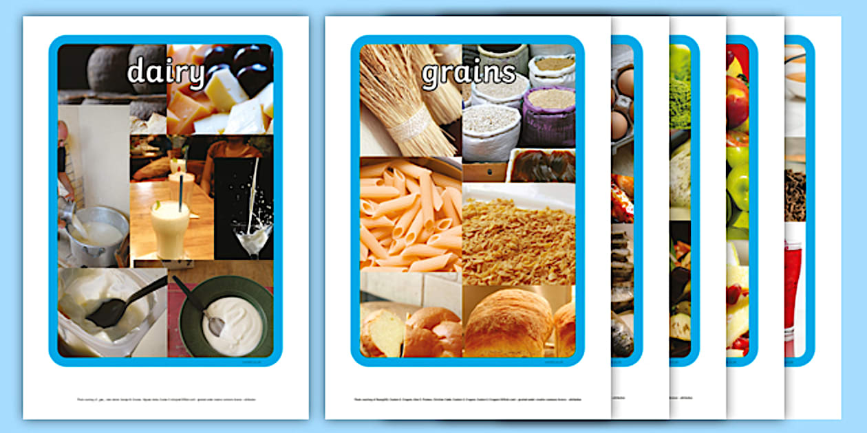Food Groups Display Photos (teacher made) - Twinkl