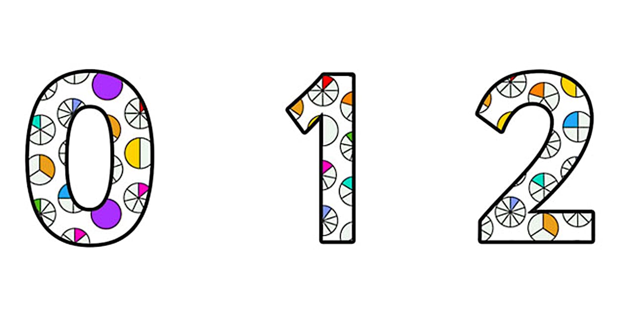 Fractions Display Numbers - Twinkl