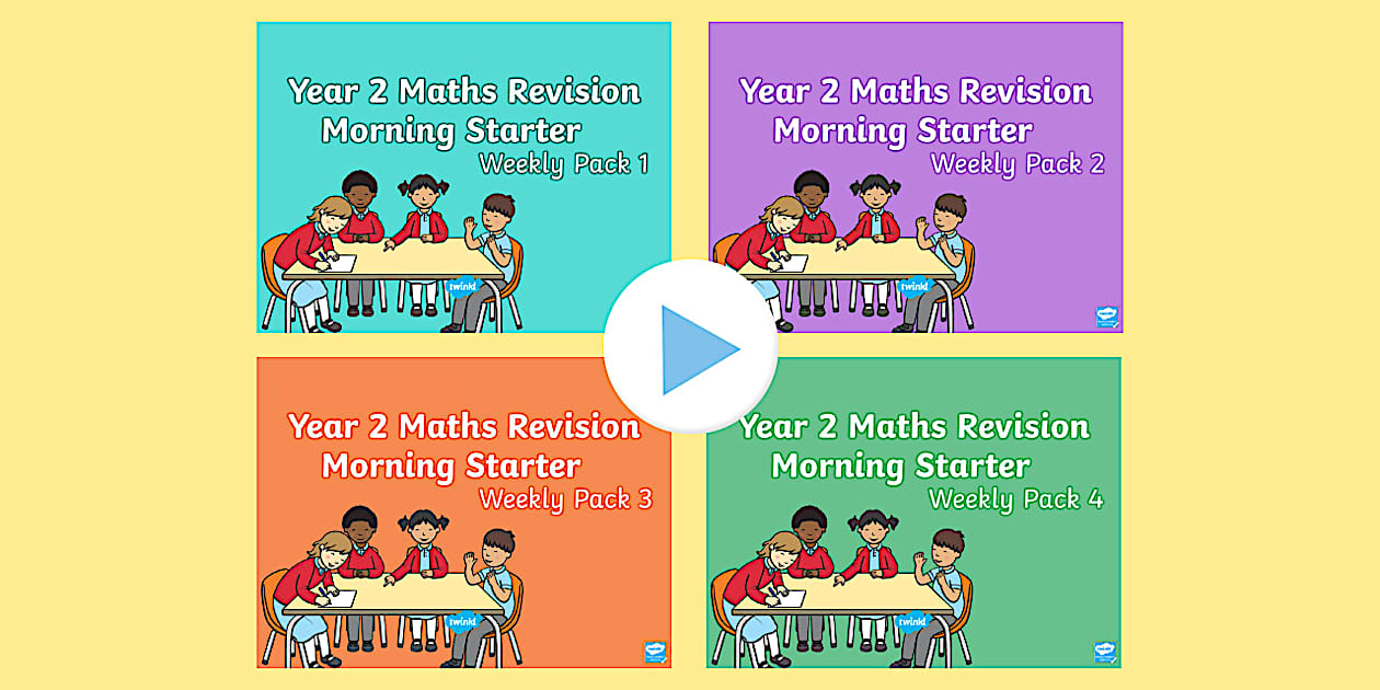 Year 2: Maths Revision Morning Starter PowerPoint Pack