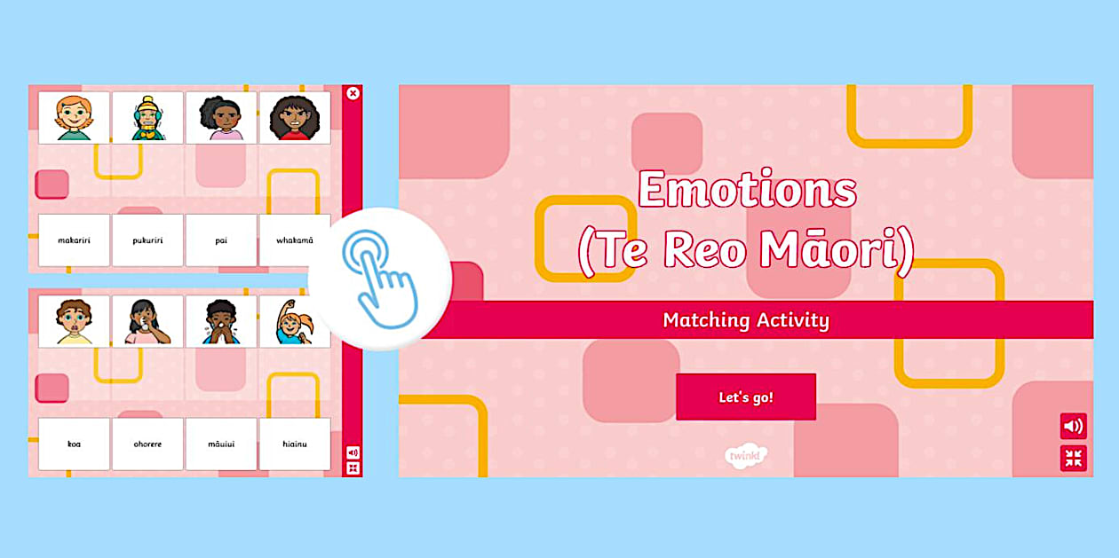 Emotions (Te Reo Māori) Interactive Matching Activity