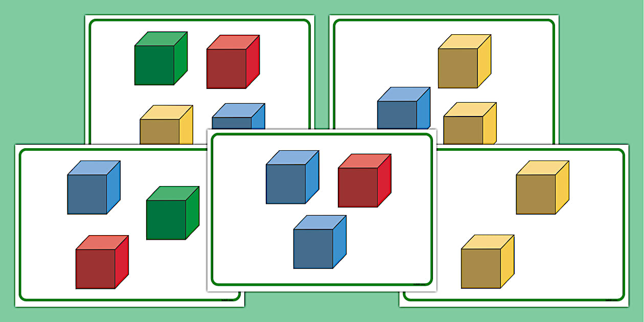 👉 Make the Same Set: Block Matching Cards | Twinkl