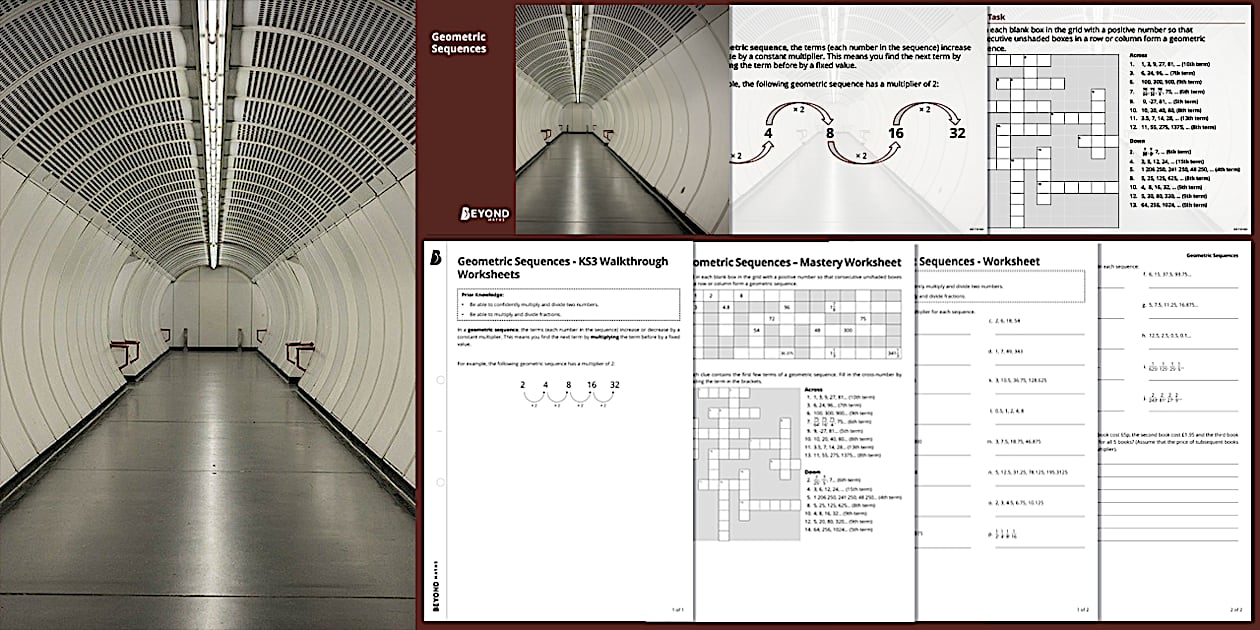 👉 Geometric Sequences Lesson Pack | KS3 Maths | Beyond